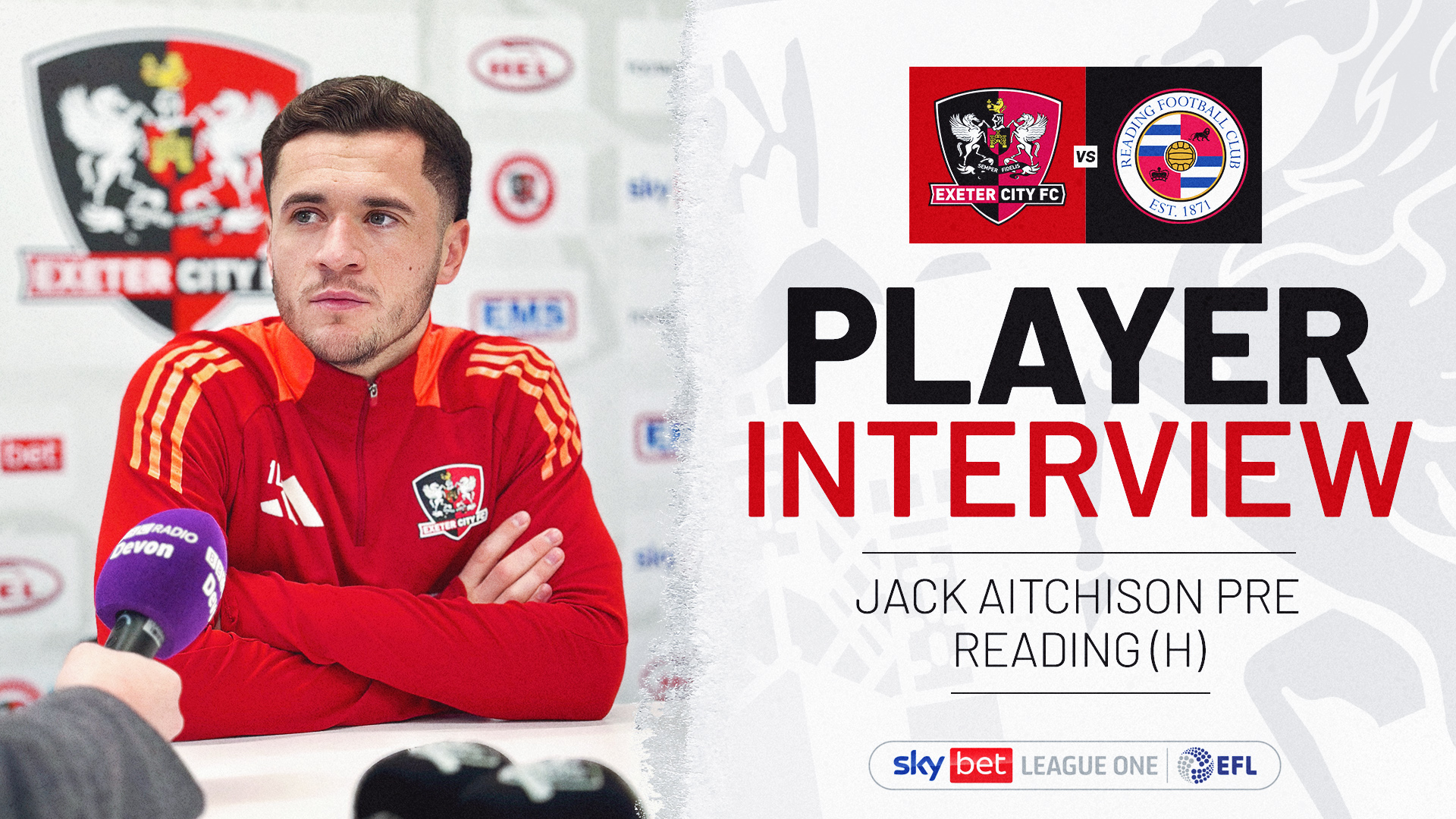 Jack Aitchison previews visit of Reading | Exeter City F.C.